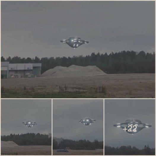 UFO flying saucer hovering ominously above a parked car - News