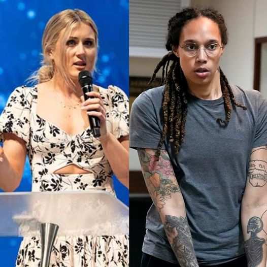 Riley Gaines Slams Basketball Star Brittney Griner for Kneeling During ...