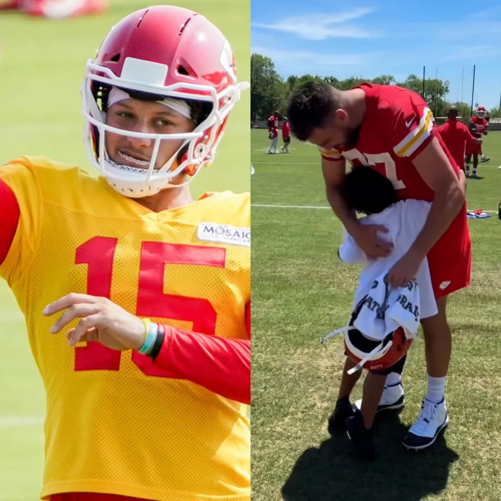 This young NFL fan hug Patrick Mahomes and the Kansas City Chiefs at ...