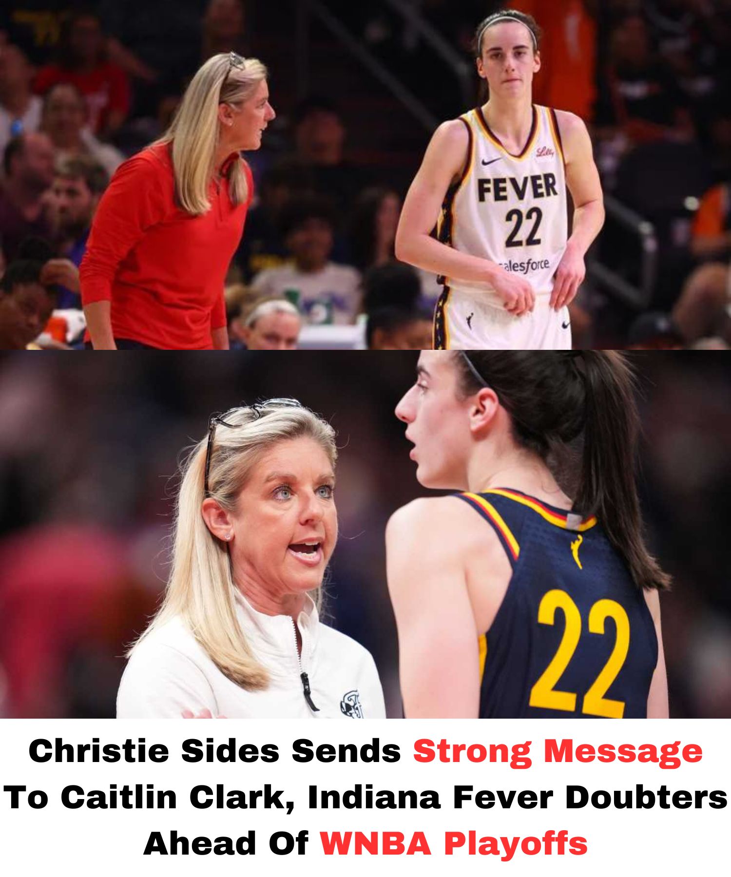 Christie Sides Sends Strong Message To Caitlin Clark, Indiana Fever ...