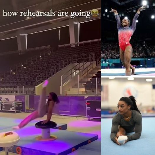 Simone Biles returns to gymnastics practice as Olympics hero gears up ...