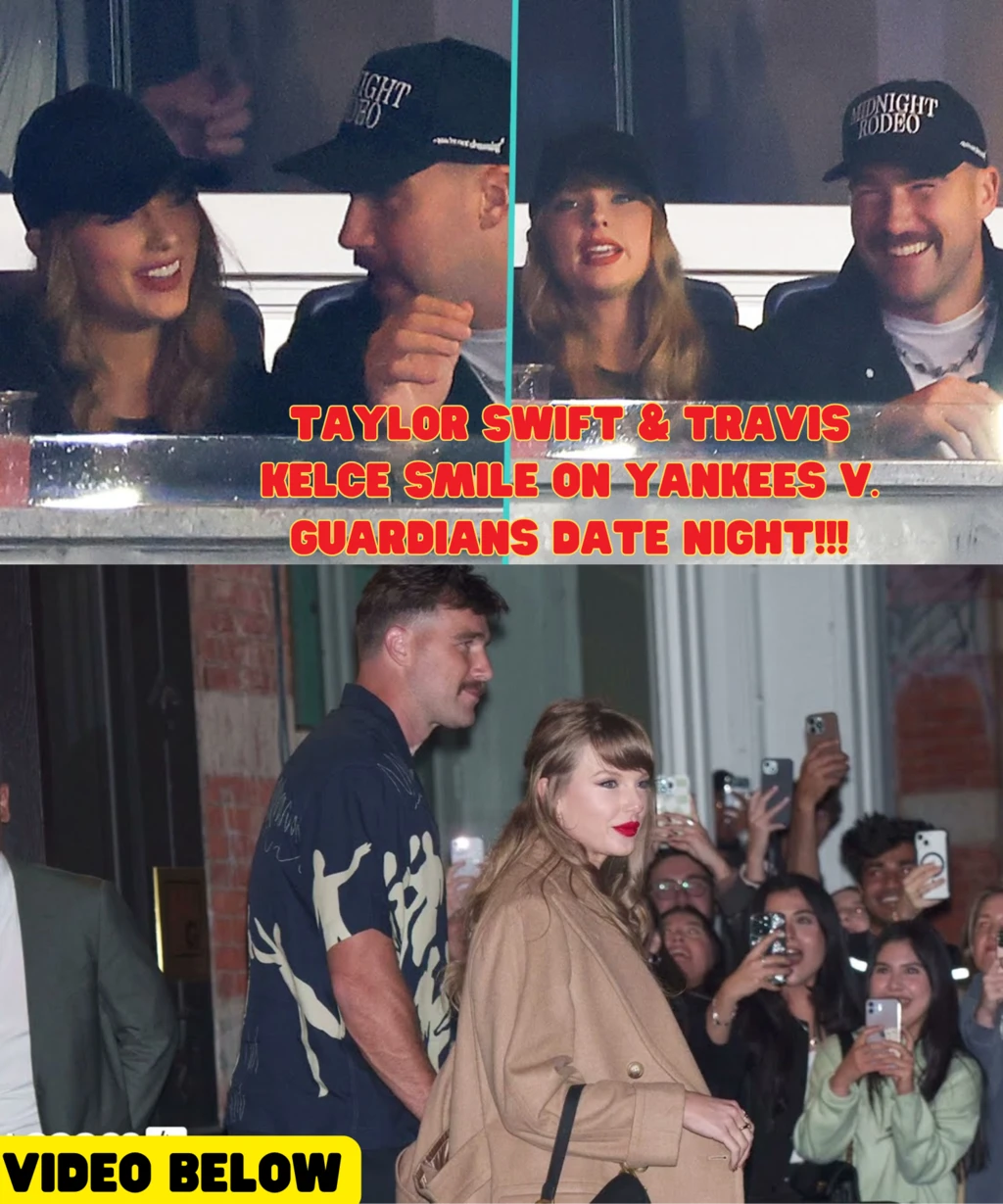 Taylor Swift & Travis Kelce SMILE On Yankees v. Guardians Date Night - News