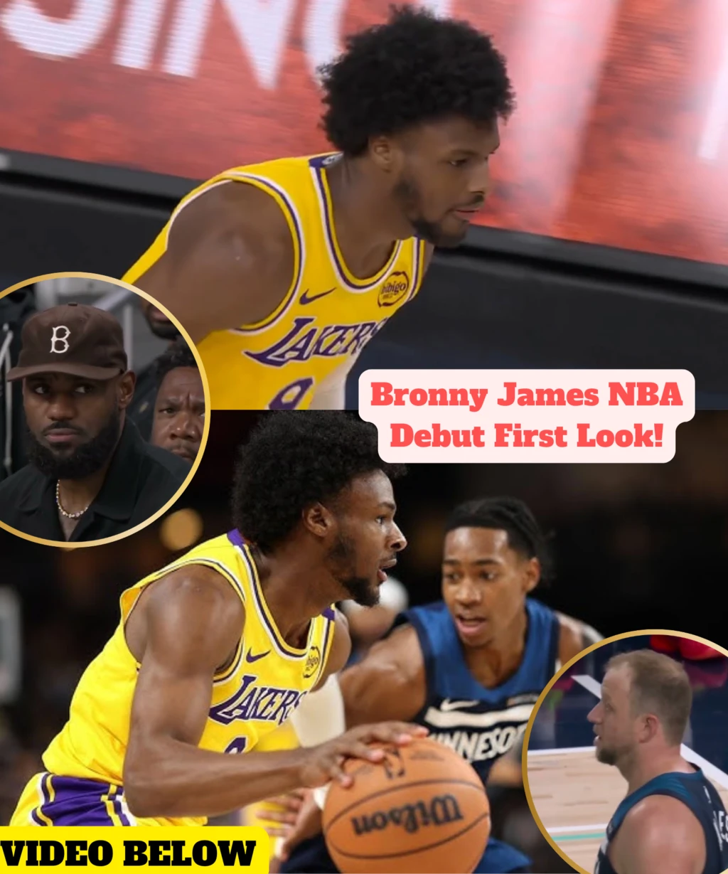 Bronny James NBA Debut First Look! - News