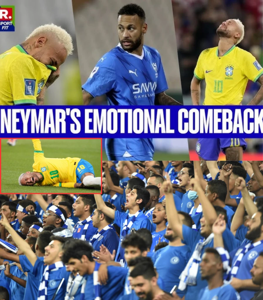 Neymar FINALLY makes his return to football after 369 days out with an ...