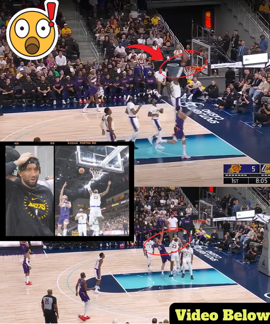 LeBron James Shocks Crowd With His Highest Jump Block At 39 Years Old ...