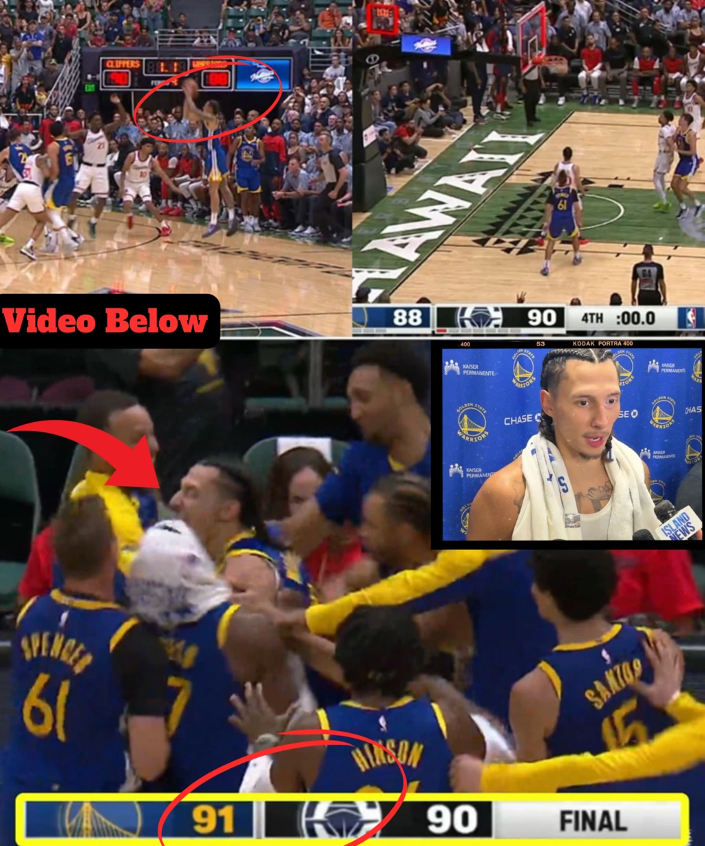 Lindy Waters III Reacts To Hitting Game Winner And Steph Curry Reaction After Warriors Vs ...