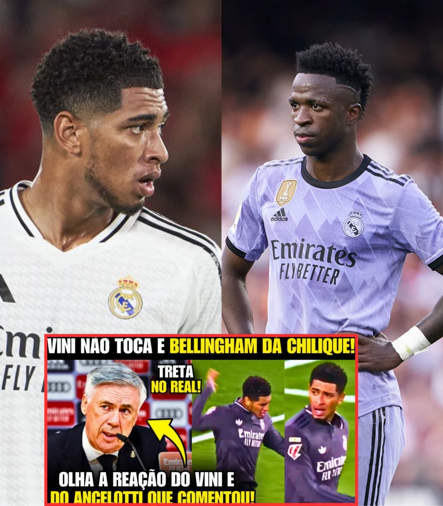 Jude Bellingham FUMES at Vinicius Jr for not passing him the ball ...