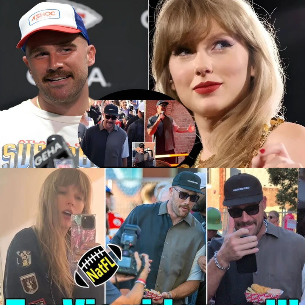 OMG! Travis Kelce talks about GF Taylor Swift at his birthday 'car jam ...