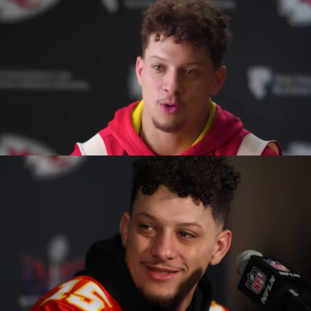 Kansas City chiefs QB Patrick Mahomes Teary eyed Announced he’s leaving ...