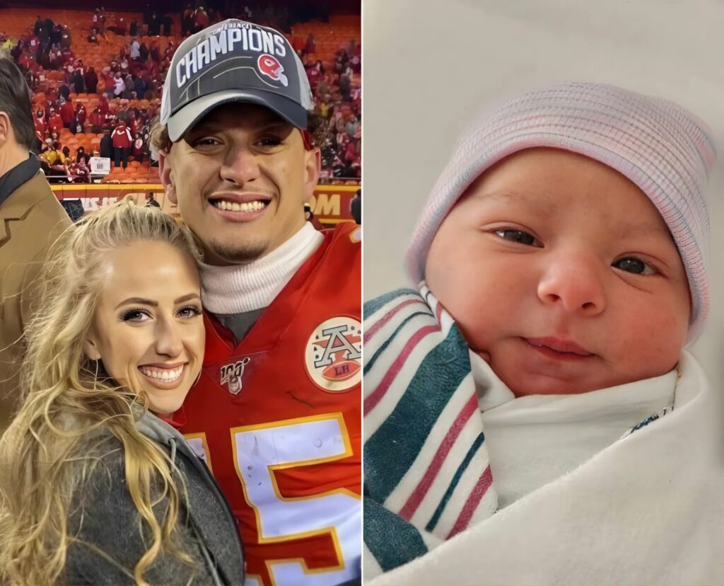 After some delay, Patrick Mahomes, the finest NFL dad and quarterback ...