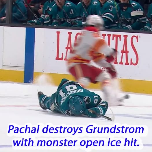 Pachal destroys Grundstrom with monster open ice hit. - News
