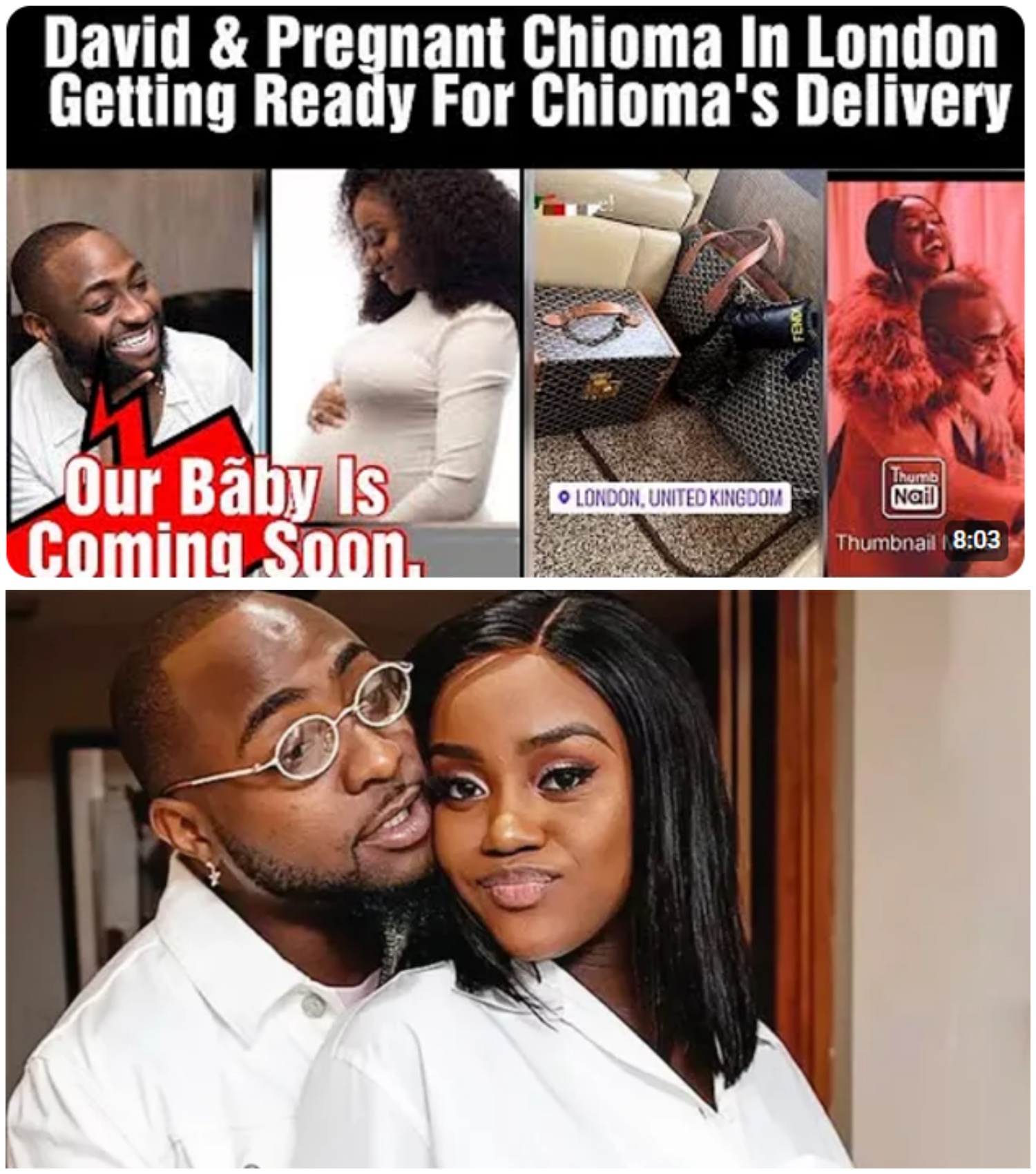 Davido and Chioma latest news. David & Pregnant Chioma In London ...
