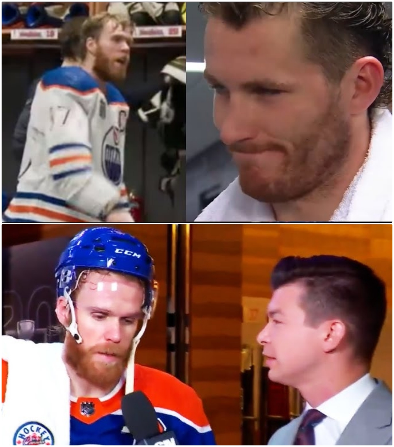 Connor McDavid's locker room outburst interrupts Matthew Tkachuk ...