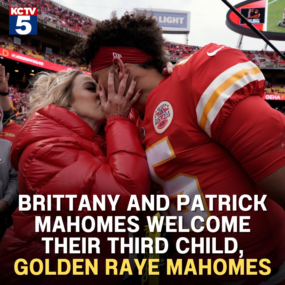 Brittany and Patrick Mahomes welcome third child, Golden Raye - News