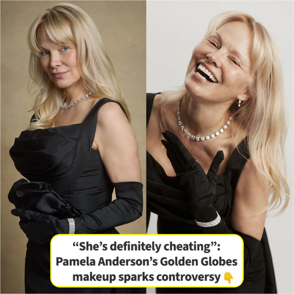 “She’s Definitely Cheating”: Pamela Anderson’s Golden Globes Makeup ...