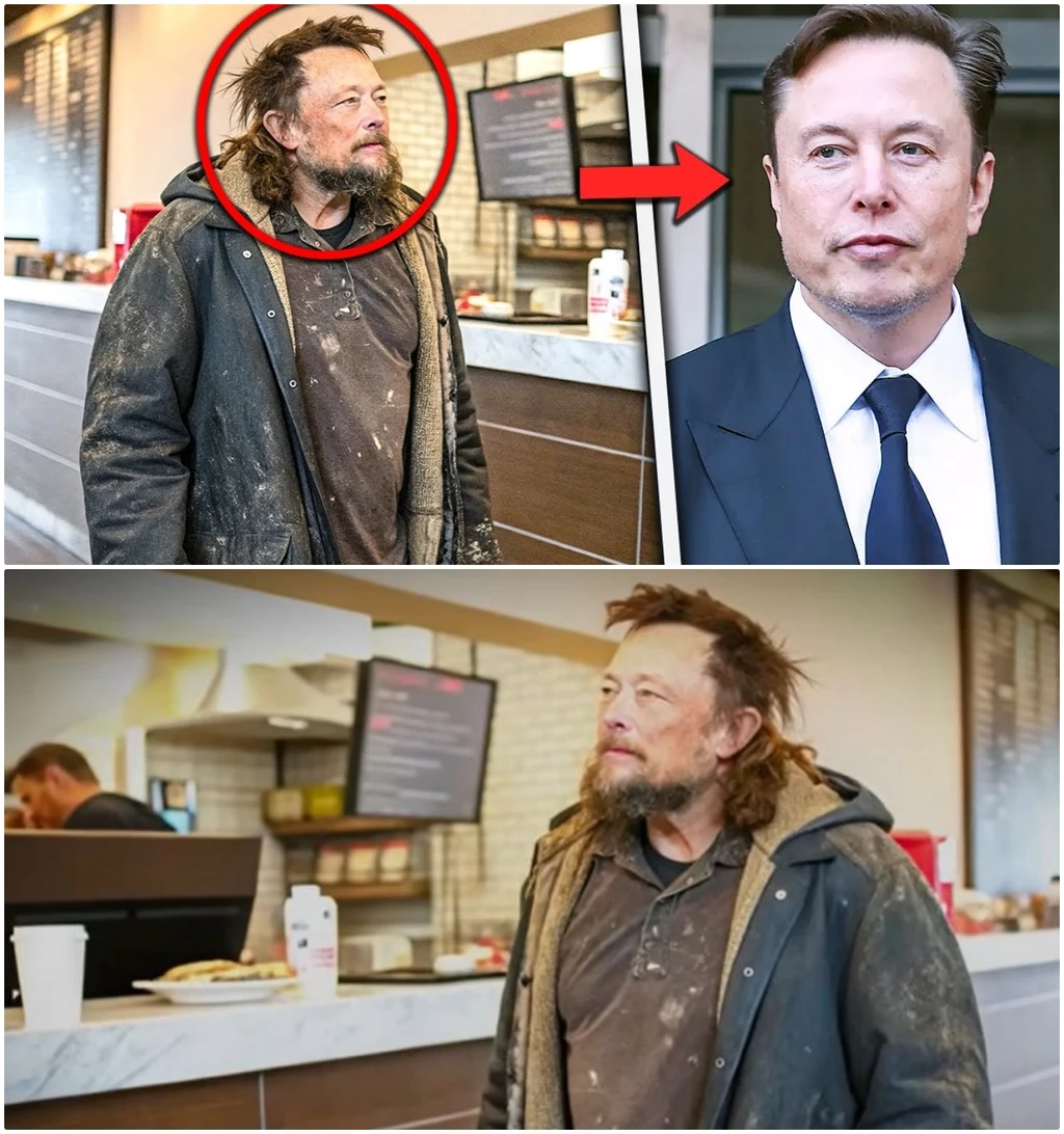 Elon Musk Disguises Himself as a Homeless Person in a Restaurant, the ...