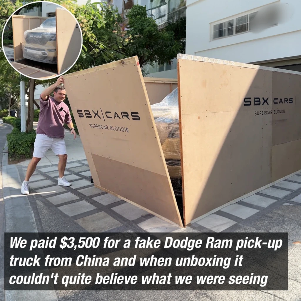 We paid $3,500 for a fake Dodge Ram pick-up truck from China and when ...