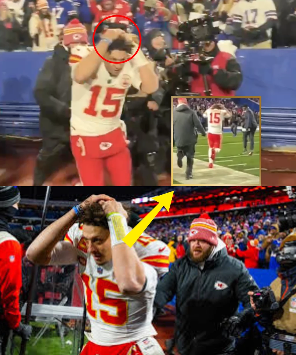 Chiefs QB Patrick Mahomes Sent Running Off the Field by Angry Bills ...