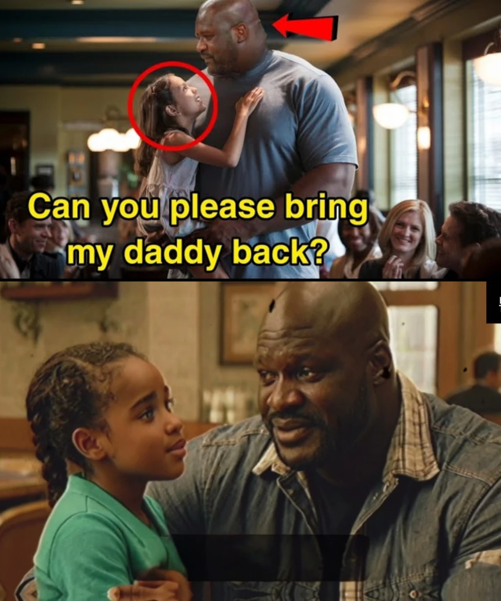 Little Girl Asks Big Shaq If He Can Make Her Dad Come Back – His Response Leaves Everyone in ...