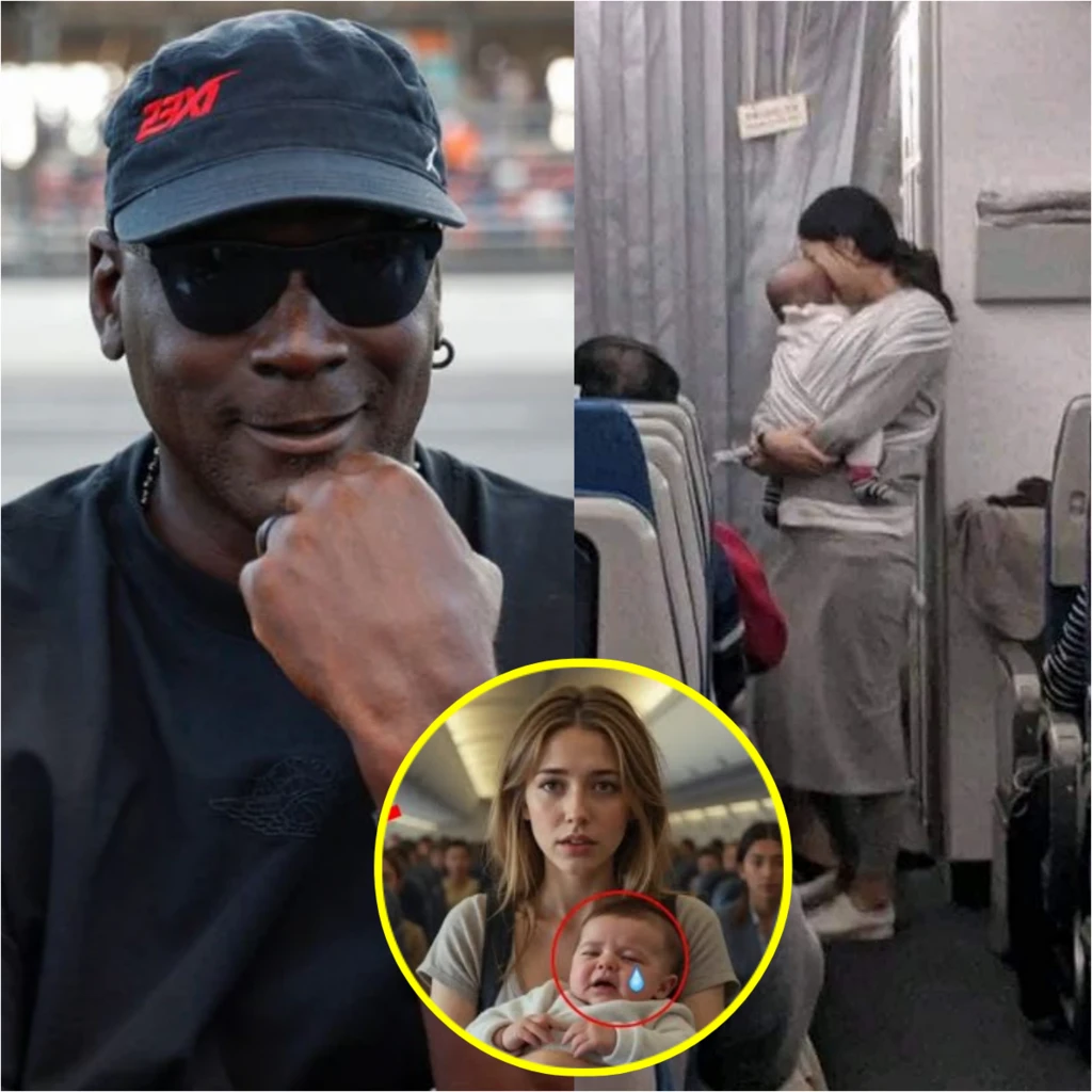 A single mother's child cries on a plane—Then Michael Jordan shows up ...