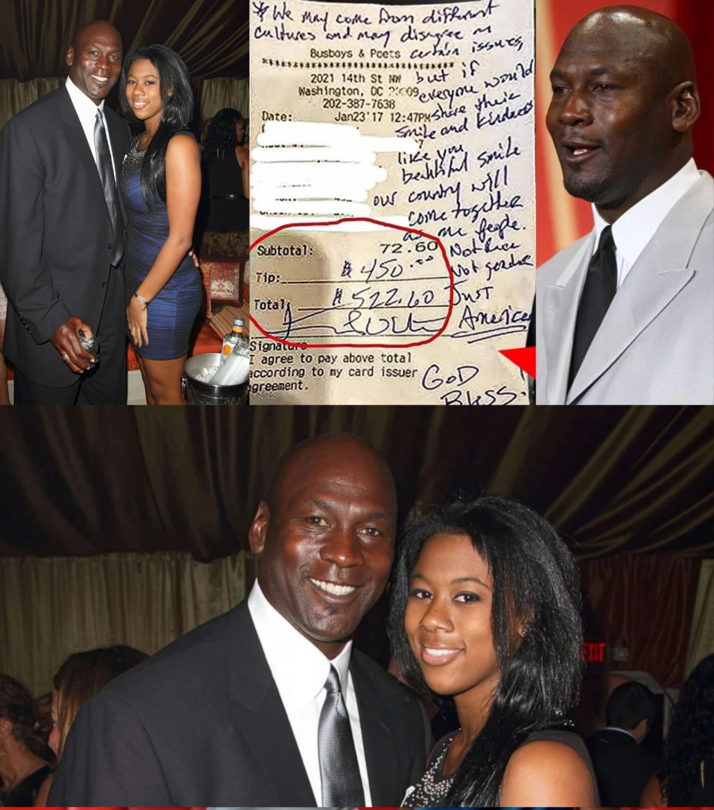 Black Waitress Serves Michael Jordan, Saw Note on Check, and Burst into Tears - News