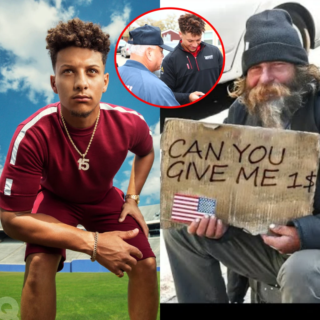 Homeless man asks Patrick Mahomes “can you give me 1$” Patrick Mahomes ...