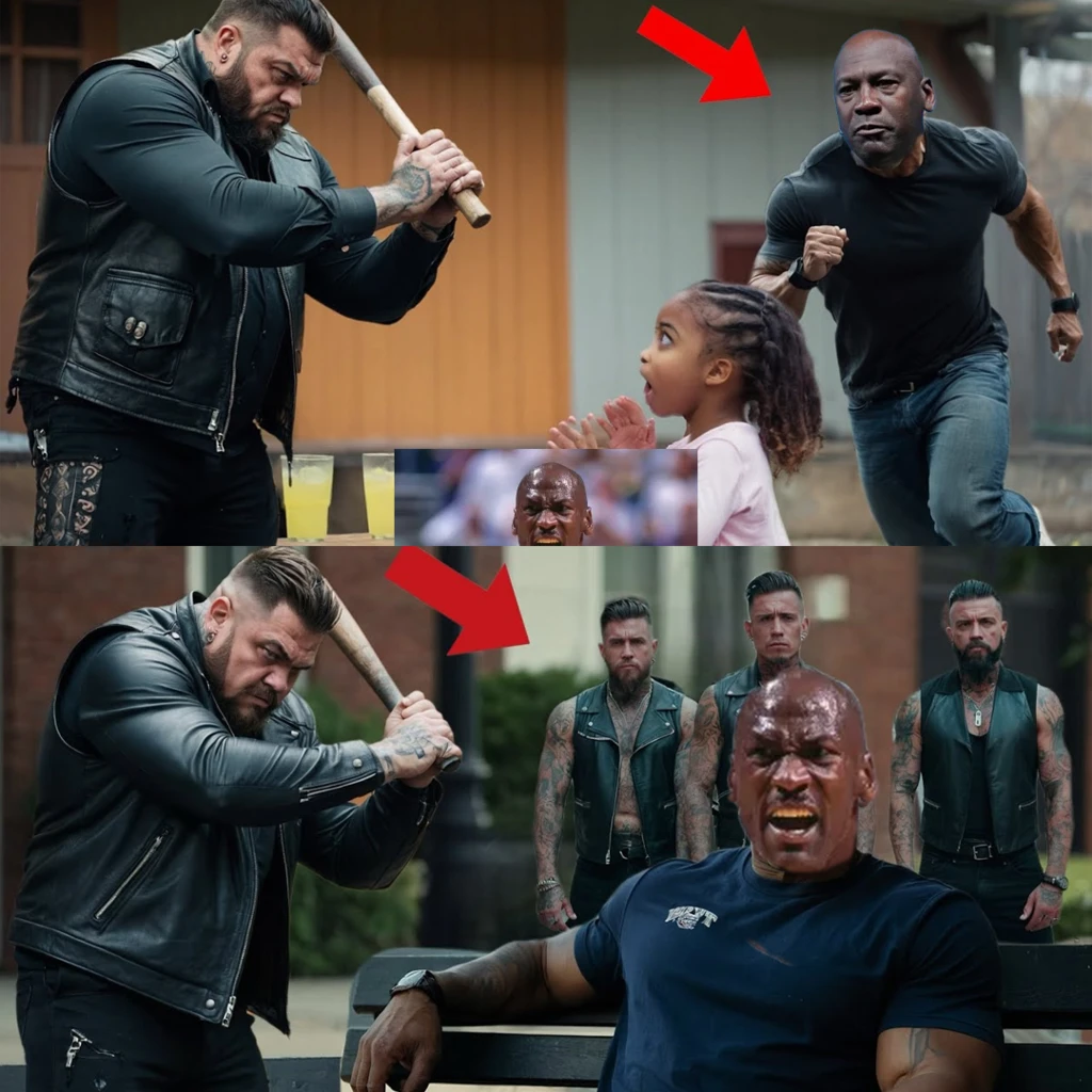 BIKER HITS THE ROCK’S DAUGHTER WITH A BAT, BUT WHEN Michael Jordan ...