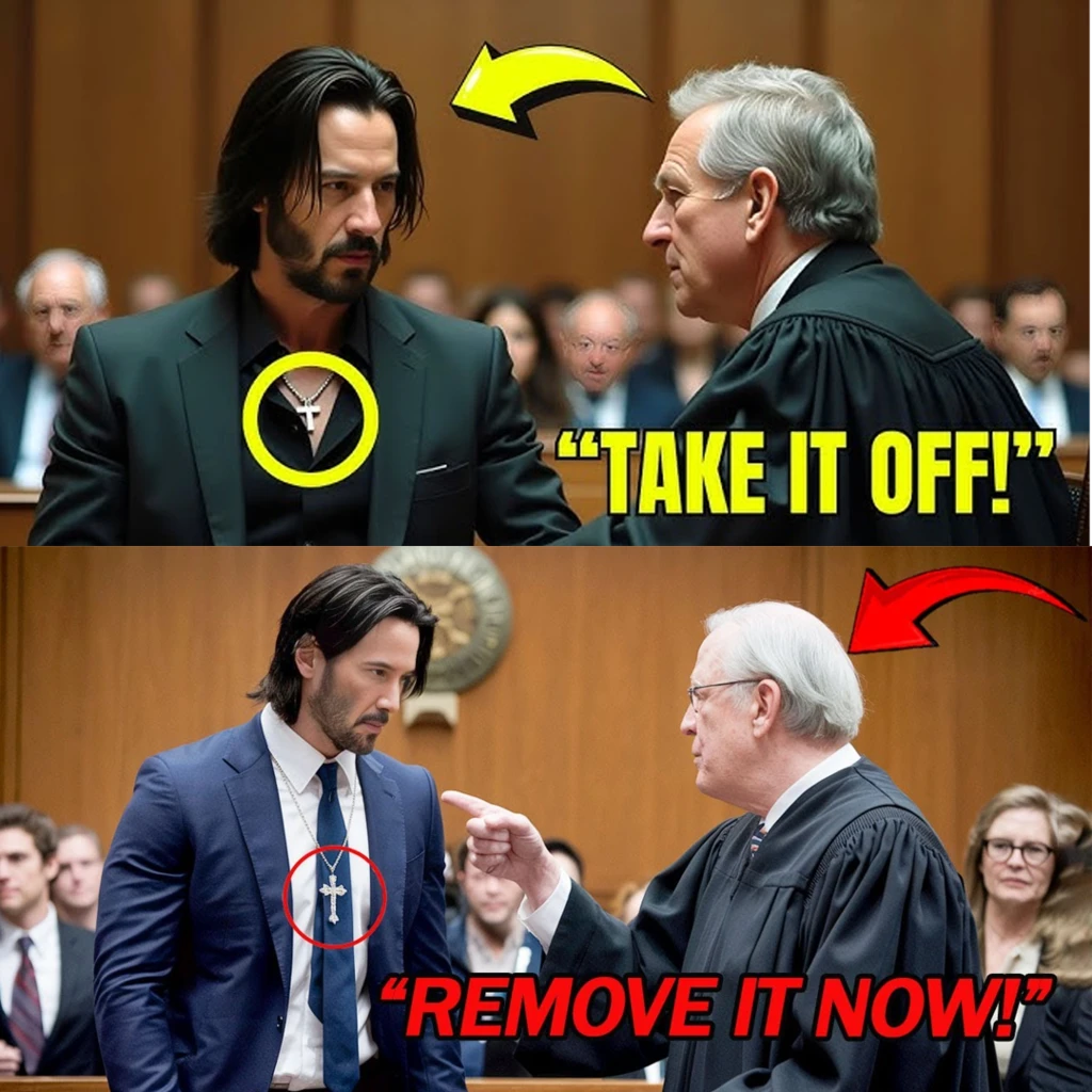 Judge Fines Keanu Reeves for Wearing a Cross—Then Uncovers His Legal ...