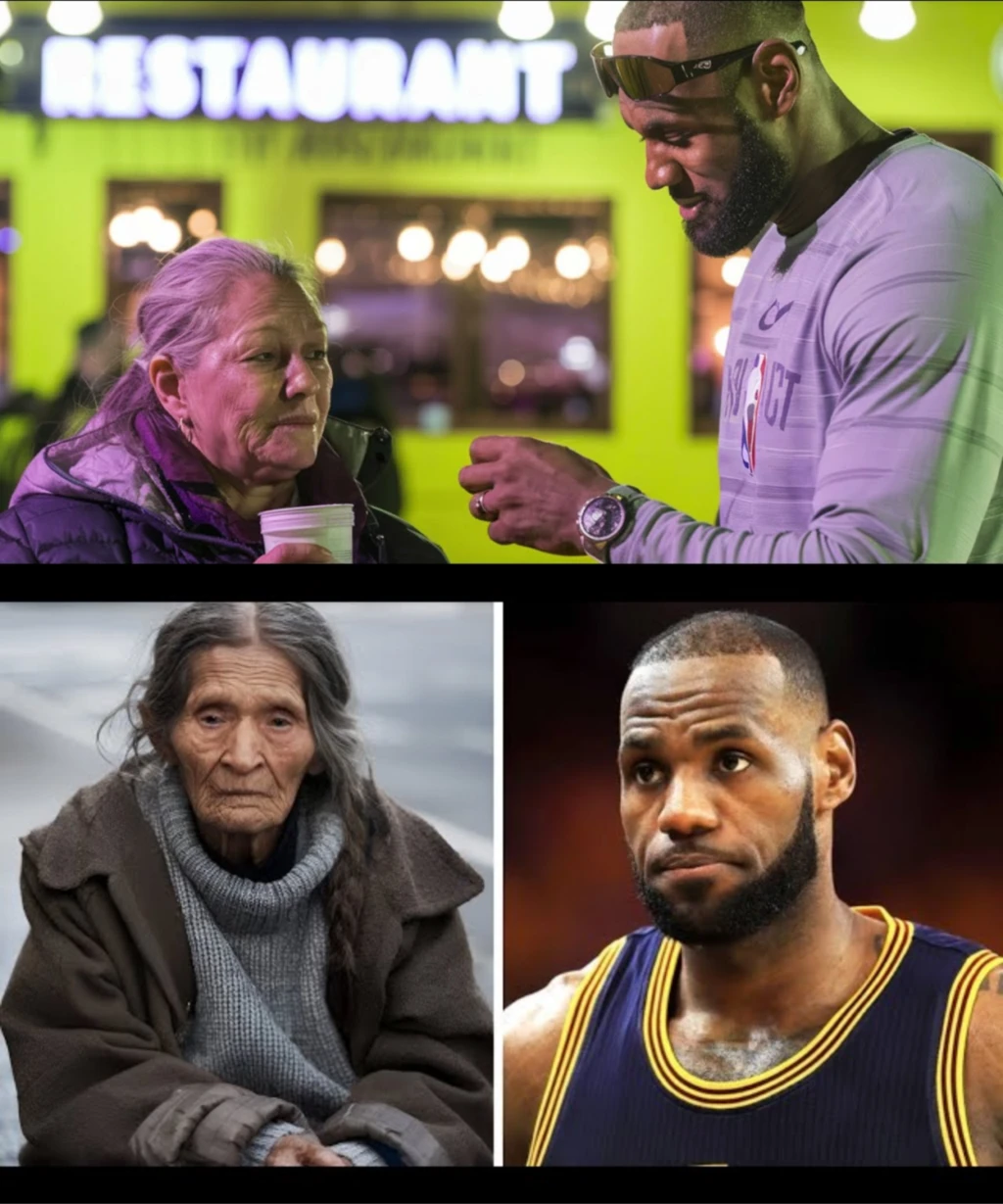 Homeless Woman Requests Food from LeBron James – His Heartfelt Gesture ...