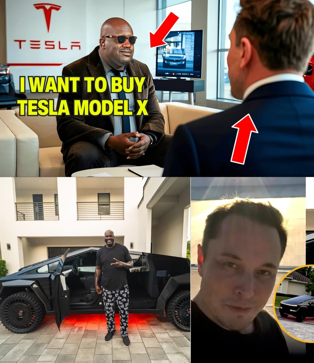 Big Shaq Buys a Tesla Model X... And a Mysterious Conversation with the ...