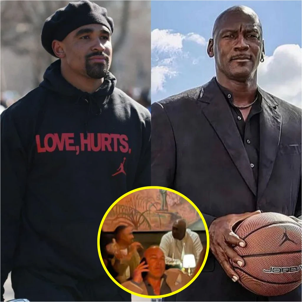 Michael Jordan sends fans wild as he is spotted out for dinner with superstar NFL quarterback ...
