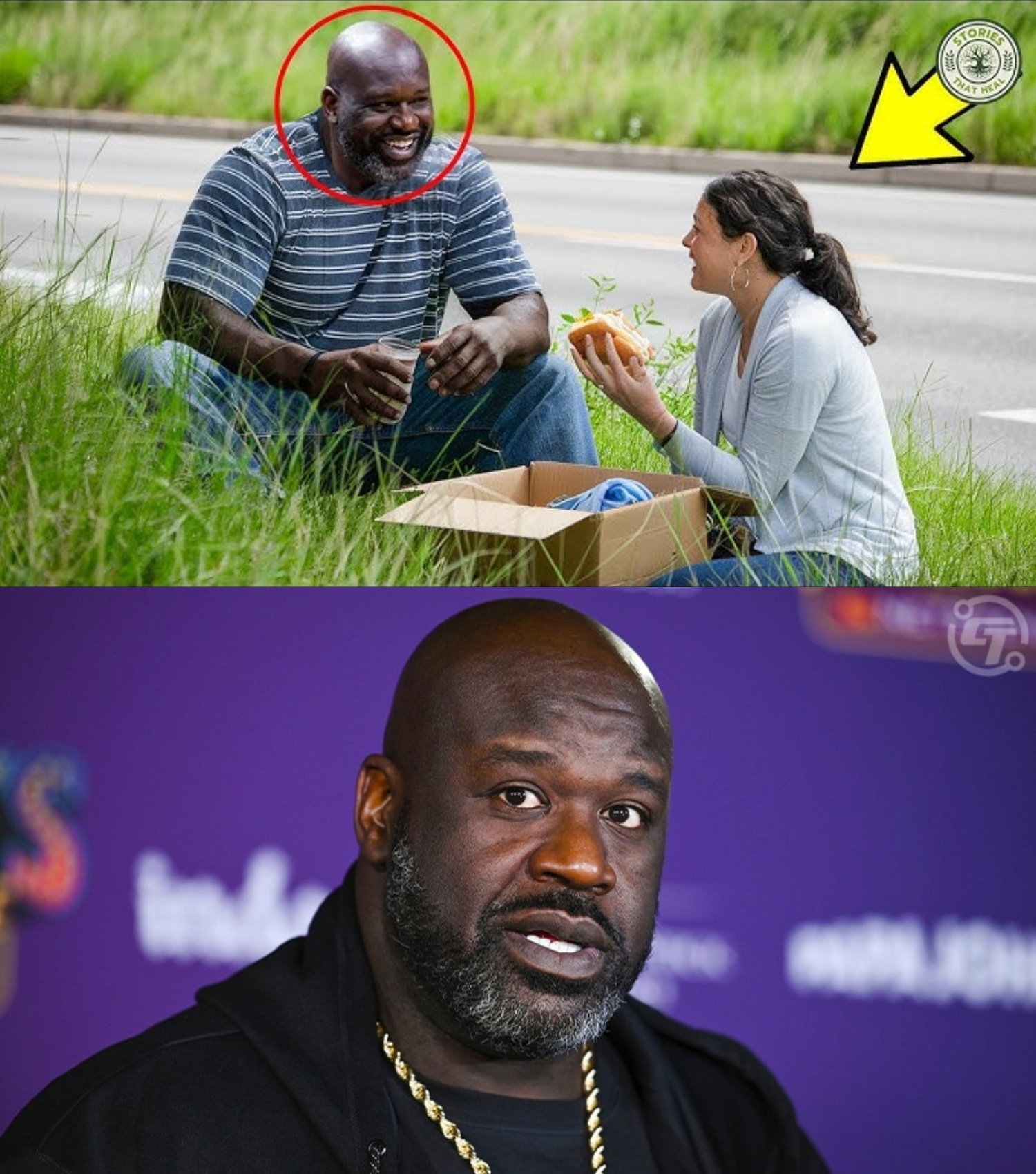 Homeless woman asks Big Shaq can you give me 1$ Big Shaq's response is ...