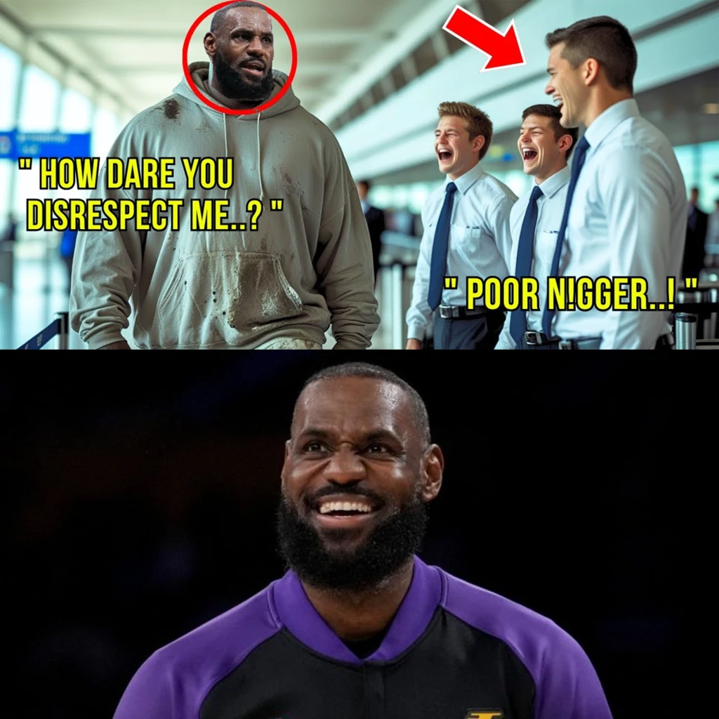 LeBron James Walks In Dressed Like He’s Homeless, Airline Staff Laugh ...