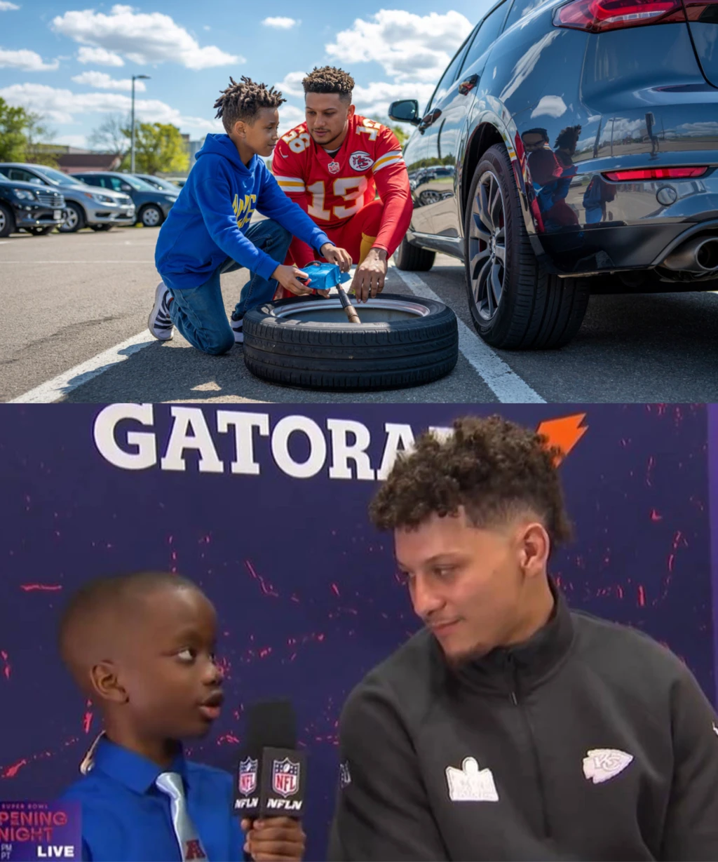 Black Boy Helps Patrick Mahomes Patch His Car Tire—His Life Changed ...