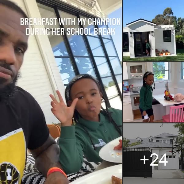 LeBron James shows off giant toy house he bought for daughter Zhuri ...