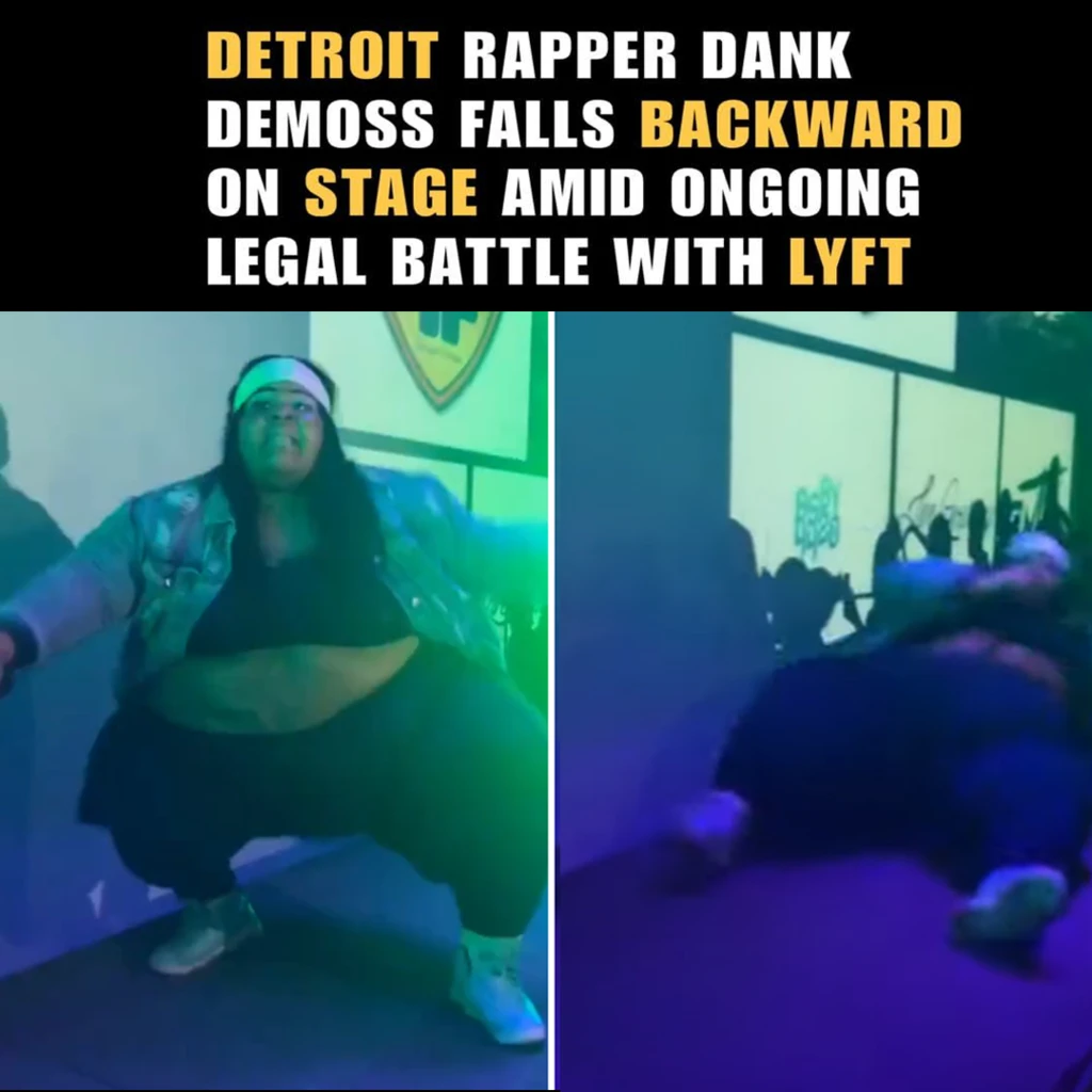 Video shows rapper Dank Demoss falling during performance amid Lyft ...