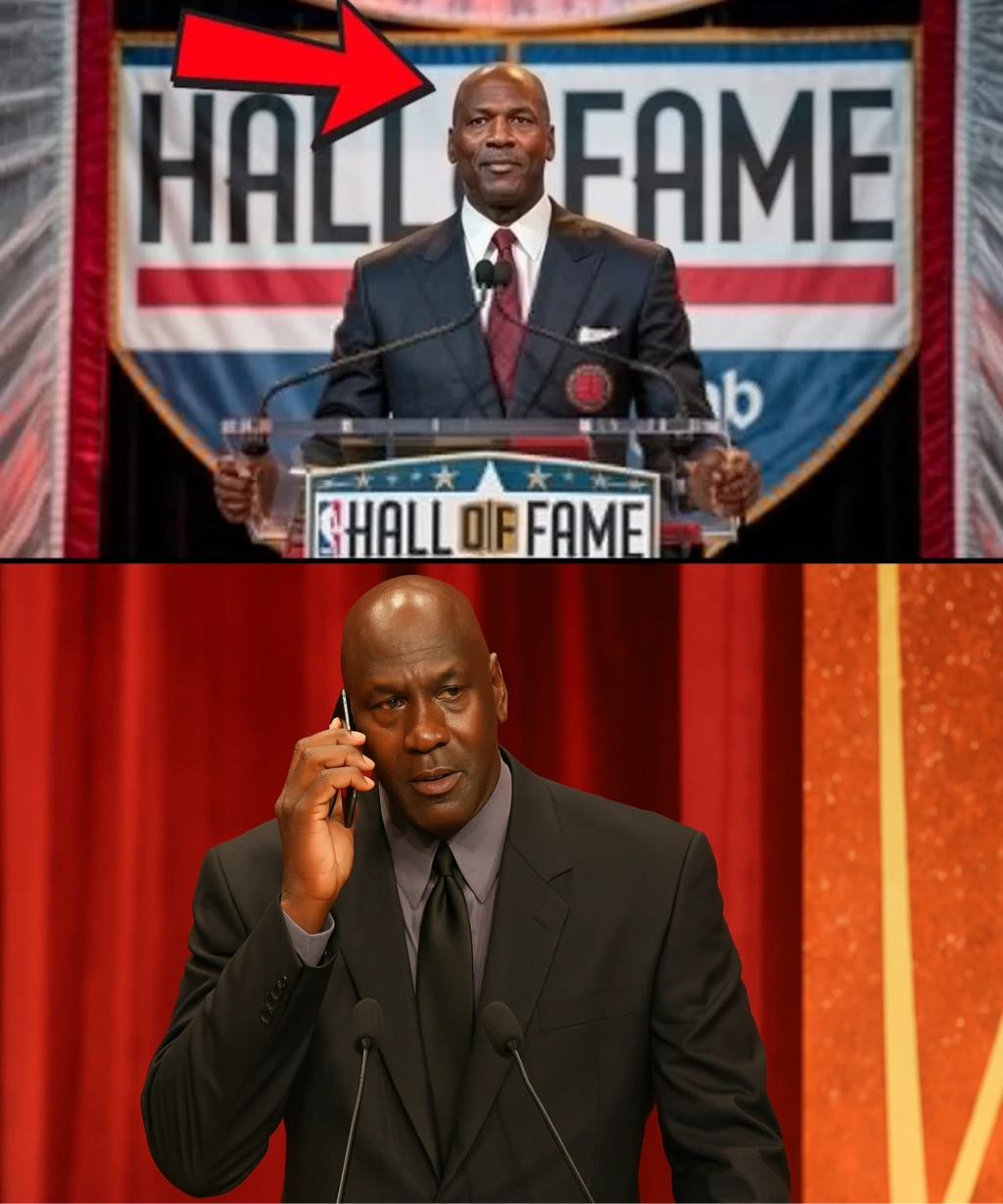 Michael Jordan Gets a Call That Stops His Hall of Fame Speech—Who’s on ...