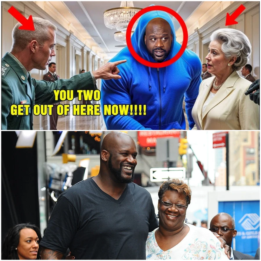 Security Guard Tries to Kick Out Big Shaq’s Mother Then Freezes When He ...