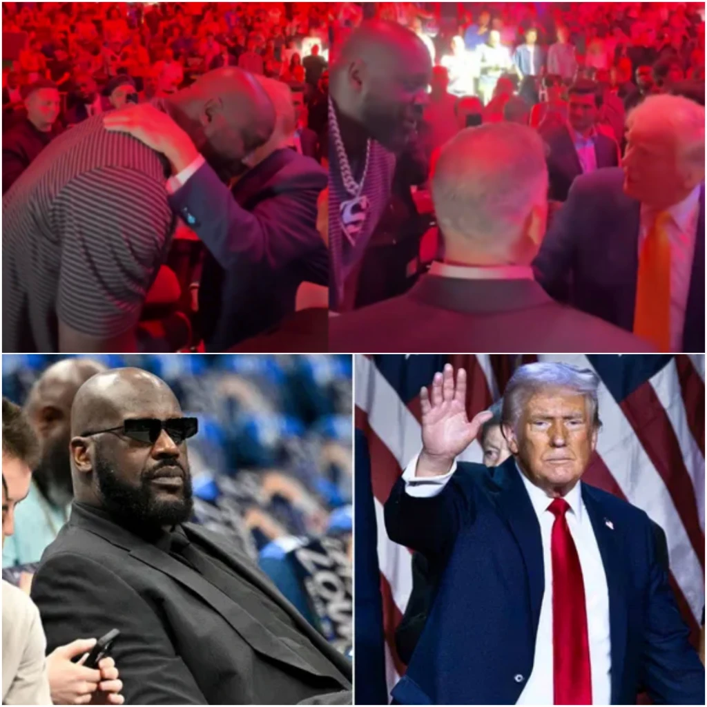 Shaq turning MAGA? NBA legend greets Trump at UFC years after Rihanna ...
