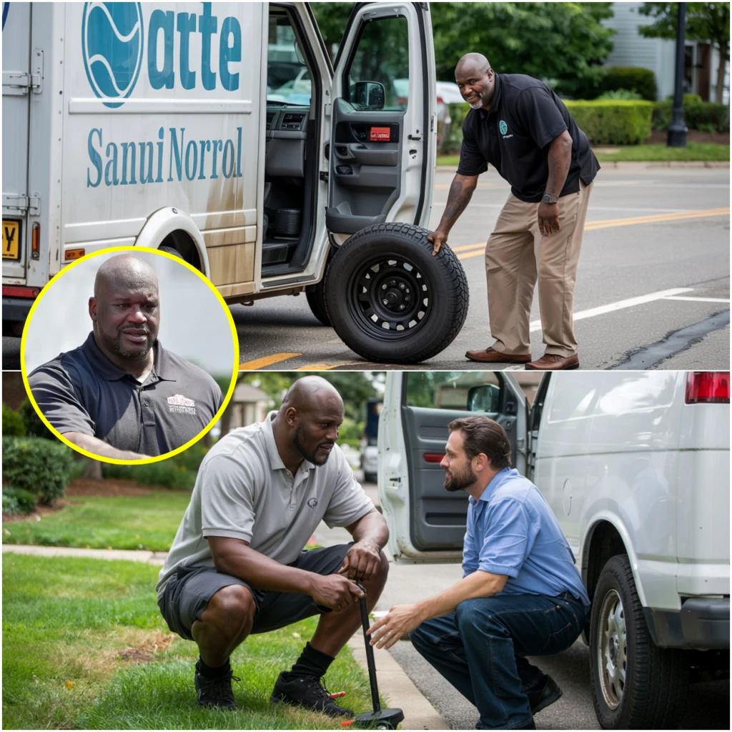 Shaquille O’Neal Helps a Delivery Driver With a Flat Tire – What He ...