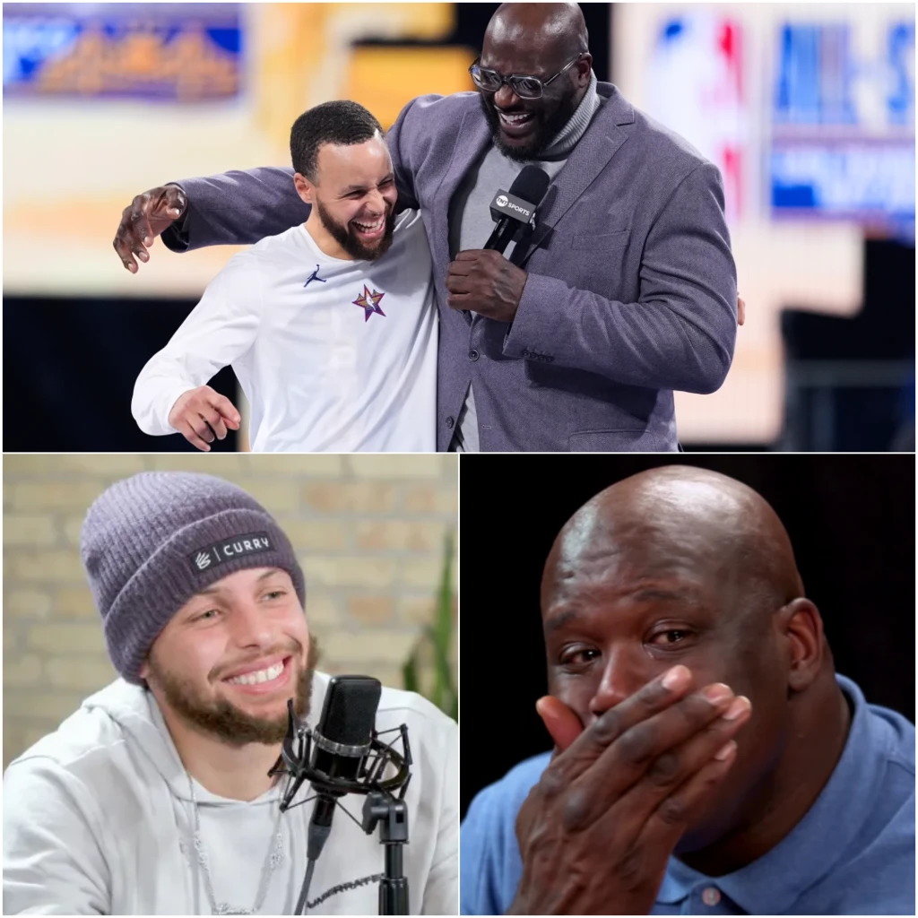 SHAQUILLE O'NEAL CRIES AFTER AN UNEXPECTED MESSAGE FROM STEPHEN CURRY ...