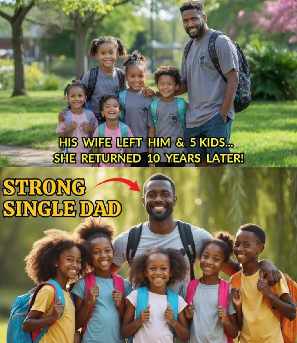 His Wife Left Him and Their 5 Kids—10 Years Later, She Returns and Is ...