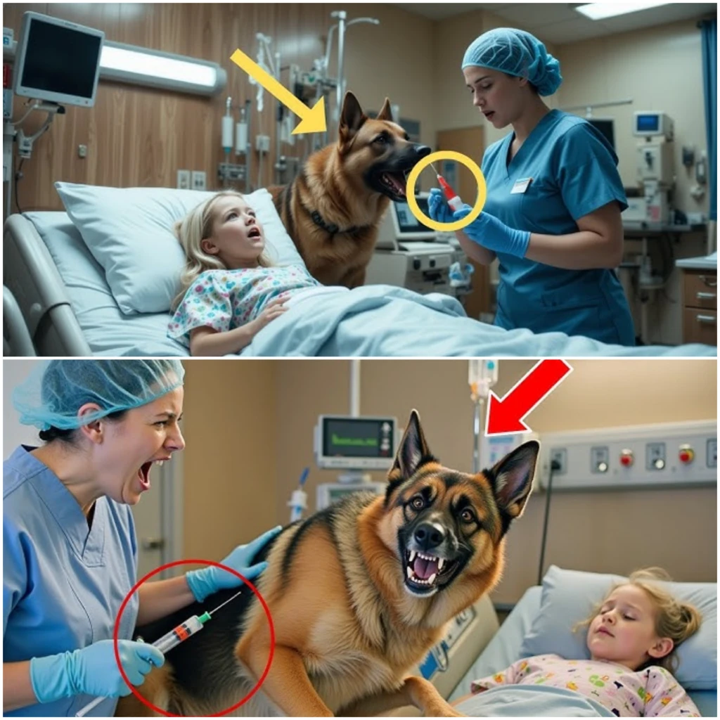 German Shepherd Storms Into the Hospital Stops Little Girl’s Euthanasia ...