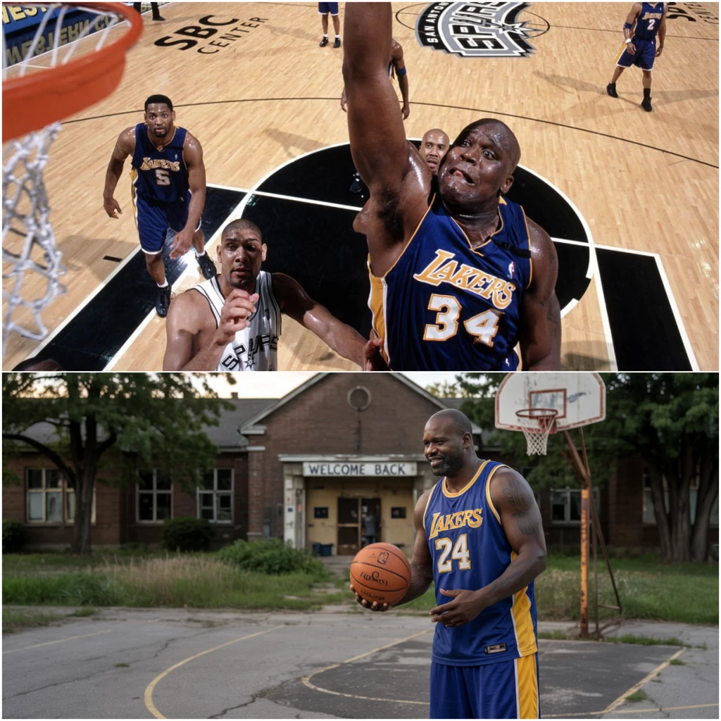Shaquille O’Neal Visits a Forgotten School Court – What He Builds There ...