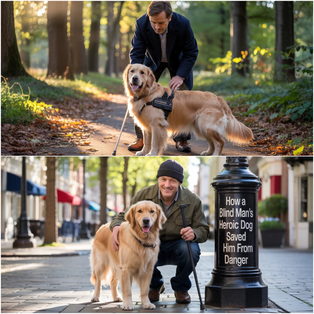How a Blind Man’s Heroic Dog Saved Him From Danger - News