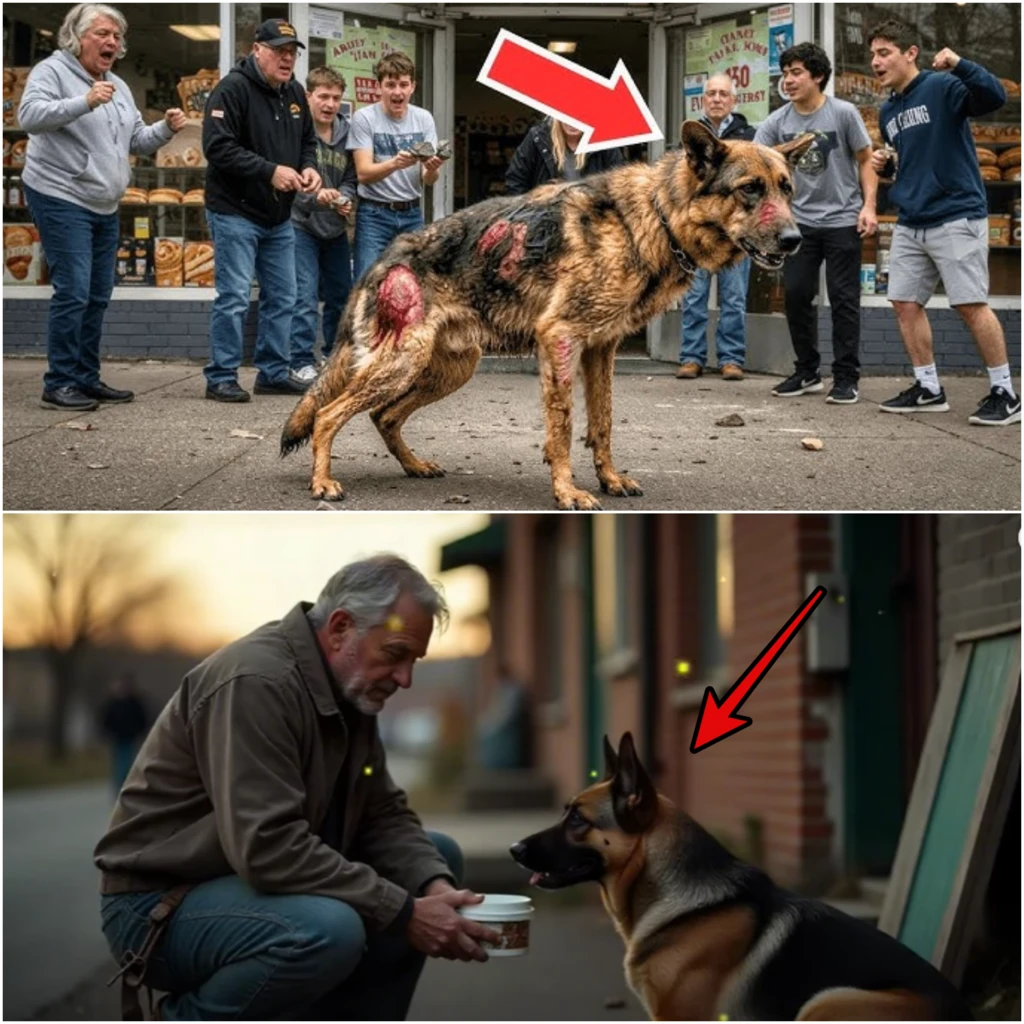 People Threw Rocks At Stray Dog Outside Bakery But Then A Camera ...