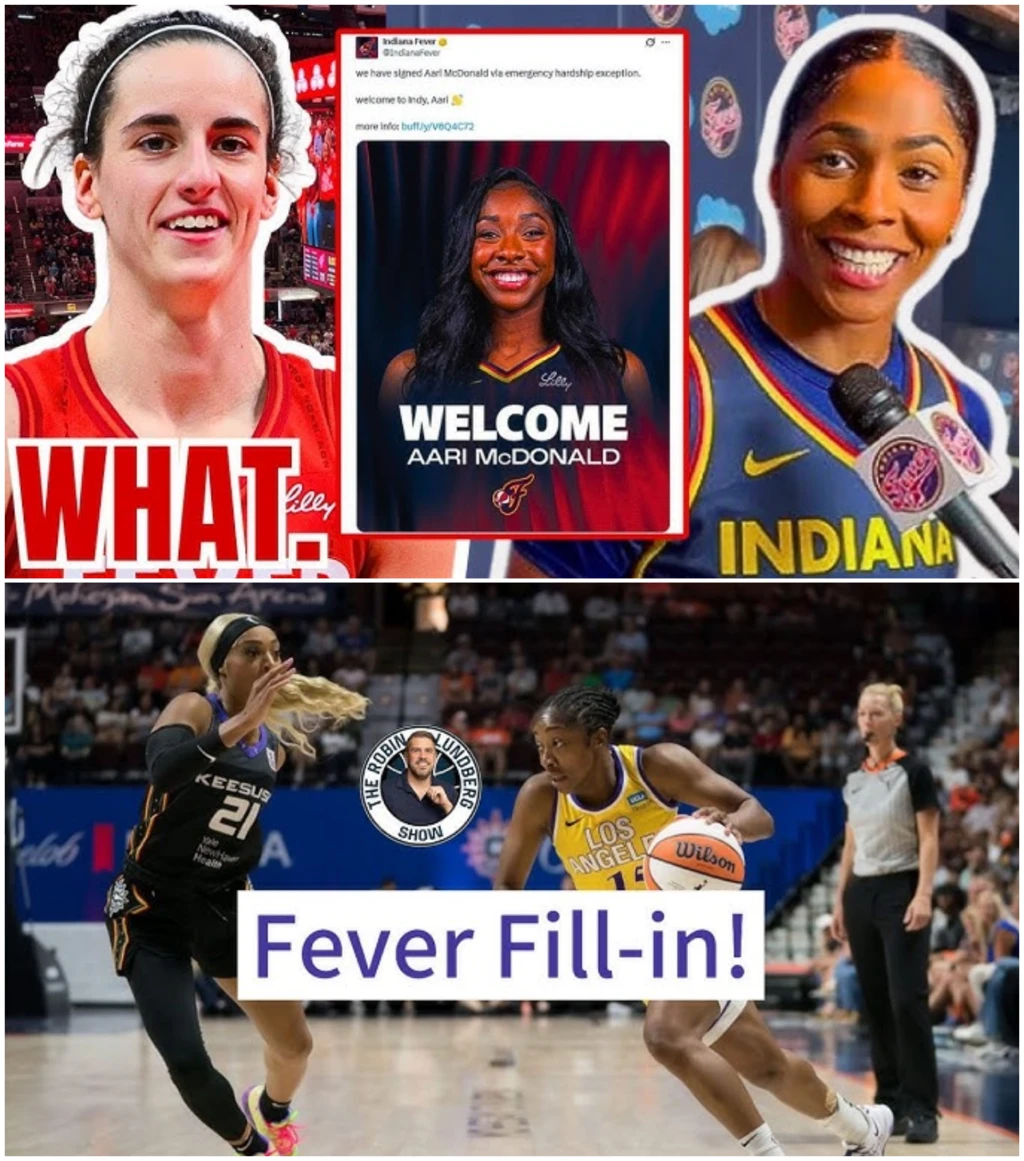 Indiana Fever INK Aari McDonald w Hardship Exception w Caitlin Clark ...