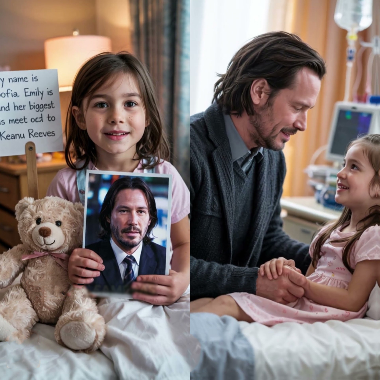 Keanu Reeves Walks Into Her Hospital Room—Moments Before Her Heart ...