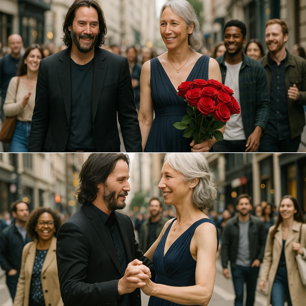 Keanu Reeves and Alexandra Grant Dance Joyfully and Share Sweet Kiss in ...