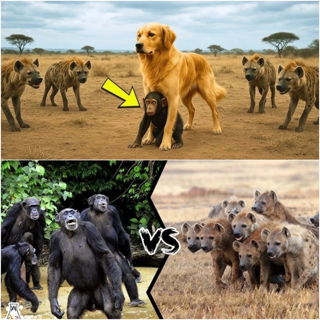 A Dog Saved a Baby Chimp from Hyenas - What Happened Next Shocked ...